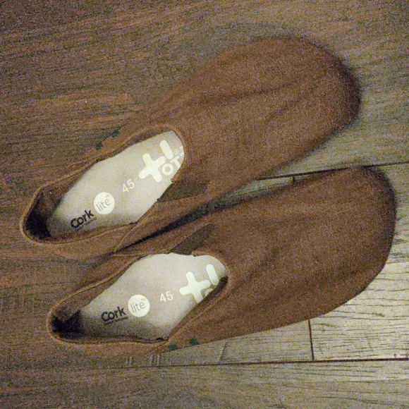 Otz | Shoes | Otz Unisex Cork Lite Linen Medium Brown Slip On Loafers ...
